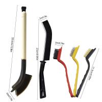 China Narrow Space Cleaner Long Handle Hard-Bristled Crevice Cleaning Brush Set for sale