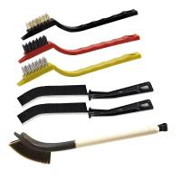 China Narrow Space Cleaner Long Handle Hard-Bristled Crevice Cleaning Brush Set for sale