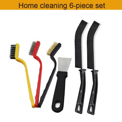 China Steel Wire Copper Wire Nylon Brush Kitchen Multi-Purpose Cleaning Brush for sale