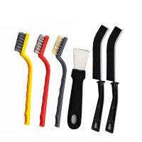 China Steel Wire Copper Wire Nylon Brush Kitchen Multi-Purpose Cleaning Brush for sale