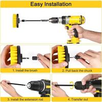 China PP Bristle Material Electric Drill Cleaning Brush 9pcs for sale