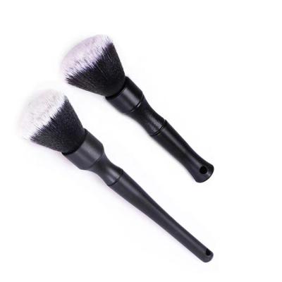 China Natural Hog Bristle DF Model Detailing Brush 2pcs for Car Interior Cleaning Soft Strong Resilience for sale