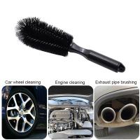 China Car Wheel Rim Clean Brush Nylon Bristle PP Handle Soft Detailing Tool for Auto Wash for sale