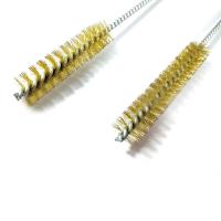 China Copper Pipe Cleaning Brush 25mm Bristle Inner Hole Rust Removal Deburring Tool for sale