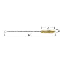China Copper Pipe Cleaning Brush 25mm Bristle Inner Hole Rust Removal Deburring Tool for sale