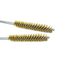 China Copper Pipe Cleaning Brush 25mm Bristle Inner Hole Rust Removal Deburring Tool for sale
