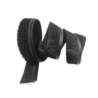 China Industrial Rubber Base Stainless Steel Wire Strip Brush Spiral Belt Cleaning Brush Custom Length for sale