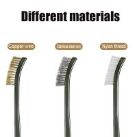 China Brass Wire Set Rust Metal Cleaning Kit Nylon Brush Set for sale