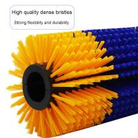 China Nylon Cattle Brush Half Side Thick Tickle Brush for Livestock Cleaning 20cm for sale