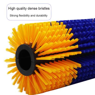 China Nylon Cattle Brush Half Side Thick Tickle Brush for Livestock Cleaning 20cm for sale
