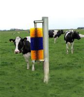 China Cow Scraping Cattle Brush Scratch Brush for Horse Livestock Massage 2 Inch Bristle Nylon for sale