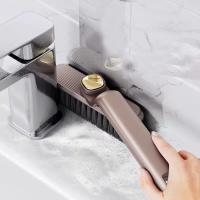 China Rotary Multi-Function Slit Cleaning Brush Stiff Bristle Floor Brush for sale