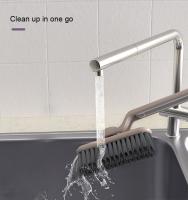 China Rotary Multi-Function Slit Cleaning Brush Stiff Bristle Floor Brush for sale