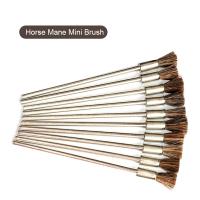 China Customized Stainless Steel Copper Bristle Horse Hair Wire Brush with Rod 50-100mm for sale