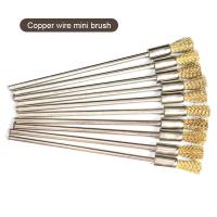 China Customized Stainless Steel Copper Bristle Horse Hair Wire Brush with Rod 50-100mm for sale
