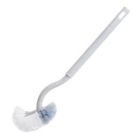 China Long Handle Toilet Brush Wall Hanging Soft Hair S-Shaped Design 30cm for sale