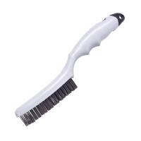 China Industrial Stainless Steel Cleaning Brush with Plastic Handle 6 Inch Heavy Duty Scrubber for sale