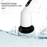 China Multi-Functional Electric Cleaning Brush Long Handle Retractable Waterproof Cleaning Tool Home Floor Kitchen Bathroom for sale