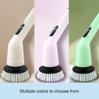 China Multi-Functional Electric Cleaning Brush Long Handle Retractable Waterproof Cleaning Tool Home Floor Kitchen Bathroom for sale