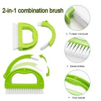 China 7 Piece Window Groove Cleaning Brush Set with Floor Tile Gap Brush PP Bristles for sale