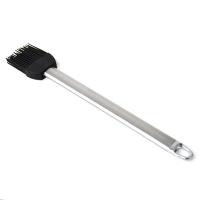 China High Temperature Silicone BBQ Basting Brush 24.8cm Stainless Steel Handle Grill Brush for sale