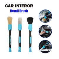 China Car Interior Detail Brush Set 3pcs PP Nylon Boar Hair for Air Vents Dashboards for sale