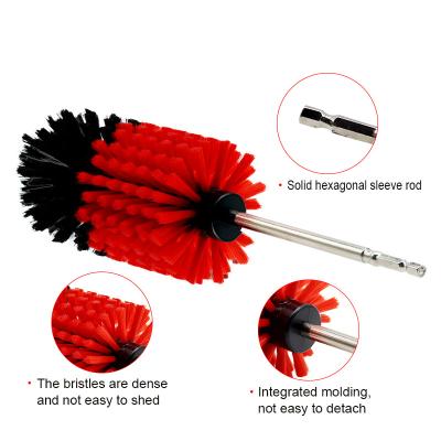 China Long-Handled Drill Brush 16.5cm Bristle Area for Deep Cleaning Nooks and Crannies for sale