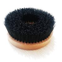 China 2 Inch Drill Brush Attachment with Wooden Handle for Car Detailing and Bathroom Cleaning for sale