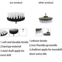 China Tub Tile Power Scrubber Electric Drill Brush Kit PP Wire 2in for sale