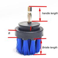 China Kitchen Cleaning Electric Drill Brush Set Floor Carpet Rotating 3.5in for sale
