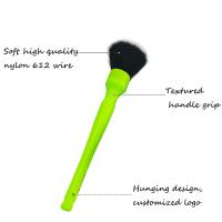 China Ultra Soft Detailing Car Cleaning Brush Set 16.5cm Green PP Bristles for sale