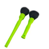 China Green Color Car Detailing Brush Kit 16cm Soft PBT Filament Set for sale