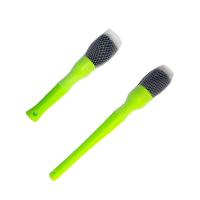 China Green Color Car Detailing Brush Kit 16cm Soft PBT Filament Set for sale