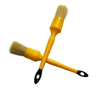 China Hog Hair Soft Bristle Car Cleaning Brush 19cm for Instrument Panel Detailing for sale