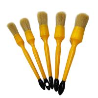 China Pig Bristle Car Detailing Brush Set 1000 MOQ Custom Size Auto Cleaning Tool for sale