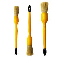 China Pig Bristle Car Detailing Brush Set 1000 MOQ Custom Size Auto Cleaning Tool for sale