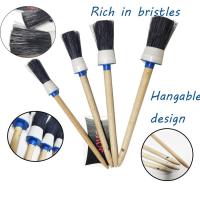 China Replaceable Brush Head 4 Pack Auto Detail Cleaning Brush Set PP Bristle for sale