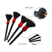 China Nylon Car Interior Cleaning Brushes Set 7 Piece PP Handle Detail Tool for Auto Detailing for sale