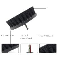 China PP Wire Electric Drill Cleaning Brush Set 6.5mm Hole 4 Piece Power Scrubber for sale