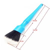 China 2 Pcs Ultra Soft Synthetic Hair Car Detailing Brush Set No Shed PP Handle for sale