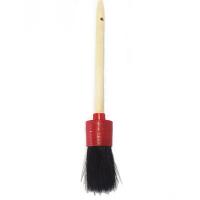 China 22cm Interior Car Cleaning Brushes Set with Varnished Wood Handles for Auto Detailing for sale