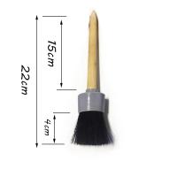 China 3 Piece Car Wash Air Outlet Cleaning Brush Set PP Wood Handle 30cm for sale