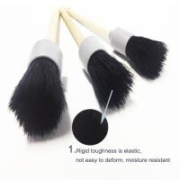 China 3 Piece Car Wash Air Outlet Cleaning Brush Set PP Wood Handle 30cm for sale
