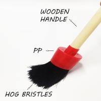 China Wooden Handle Car Dust Cleaning Brush 22cm Scratch Free for Interior Detailing for sale