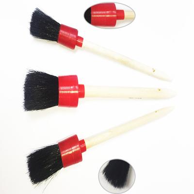 China Wooden Handle Car Dust Cleaning Brush 22cm Scratch Free for Interior Detailing for sale