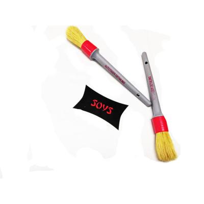 China Premium Boar Bristle Car Wheel Cleaning Brush 1000 Sets MOQ Custom PP Handle for sale