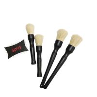 China Plastic Handle Car Interior Cleaning Brushes Boar Hair 16.5cm for sale