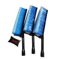 China PET Car Cleaning Brushes 24cm Short Handle Microfibre Wheel Brush for sale