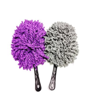 China 34cm Long Handle Microfiber Car Cleaning Brush Scratch Free for Exterior Interior for sale