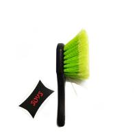 China 21.5cm Reusable HandHeld Soft Bristle Wheel Brush PP Handle for sale
